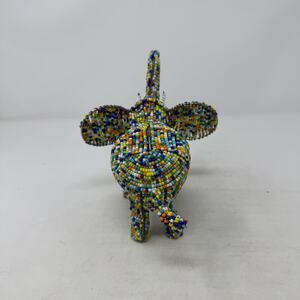 Handmade | Accents | Handmade Beaded African Elephant Figurine ...
